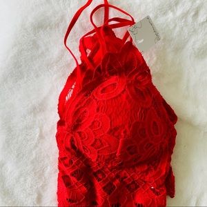 Anemone | Intimates & Sleepwear | Red Crochet Lace Bralette | Poshmark